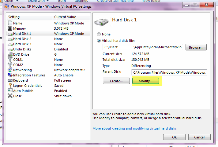 Resize VHD / Shrink Virtual xp Disk – Cannot Display