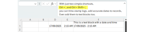 [SOLVED] How to insert todays time or date automatically *anywhere* into an Excel spreadsheet ...